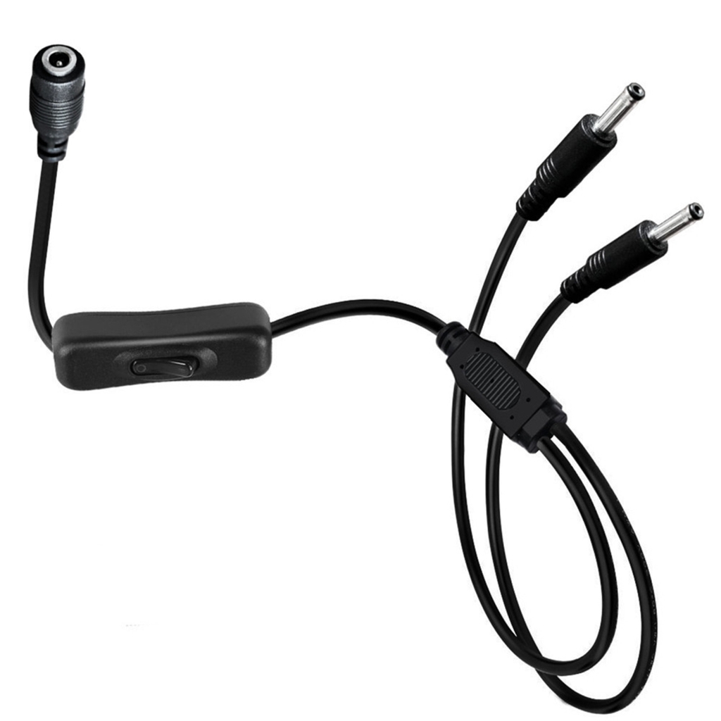 JZROCKER DC35135 Power Cable 1 Female to 2 Male Plug Splitter Adapter ...