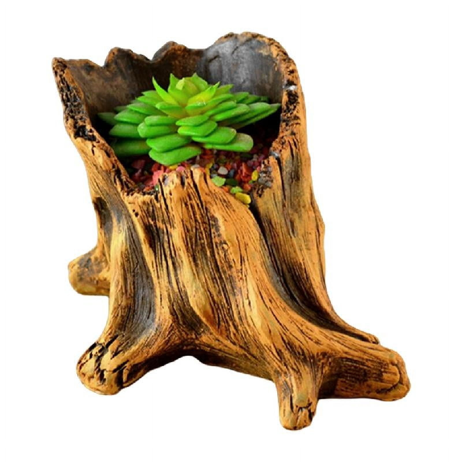 JZROCKER Decorative Concrete Succulents Planter Cement Flowerpots ...