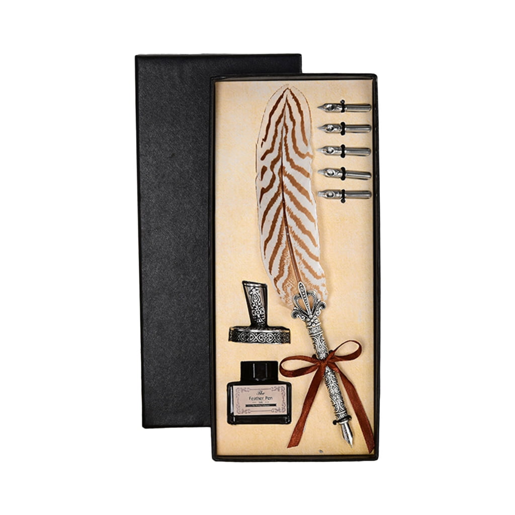 JZROCKER Delicate Pen Writing Quill Pen Calligraphy Pen Birthday Gift ...