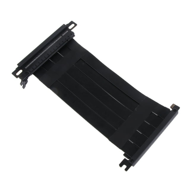 JZROCKER Double Reverse Graphics Card Black White Extension Cable PCIe ...