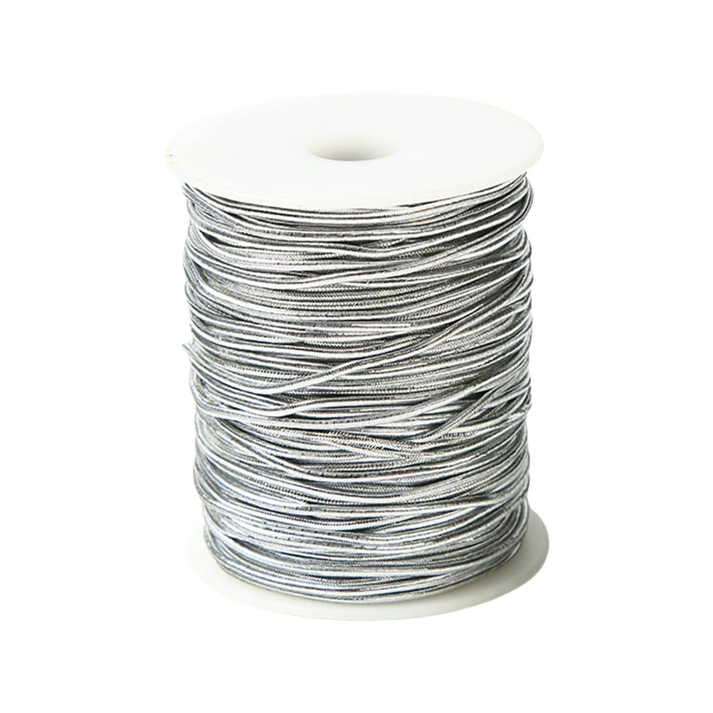 JZROCKER Elastic String Metallic Stretch Cord Braided Beading Cord ...