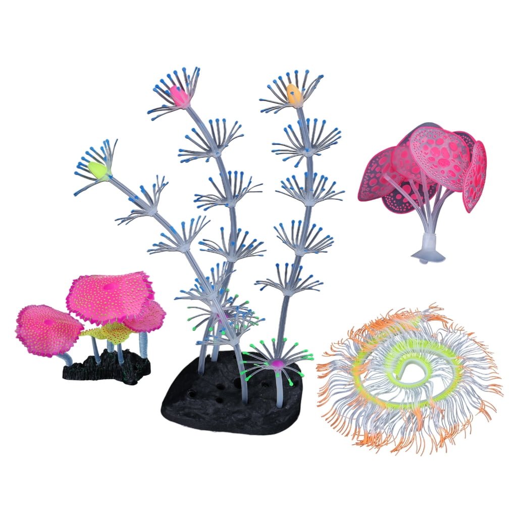 JZROCKER Fish Tanks Fluorescent Artificial Grass Simulation Landscape ...