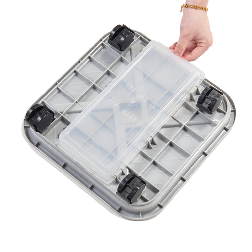 JZROCKER Flower Pots Tray Round/Square Tray Caster Pallet Tray Vase ...
