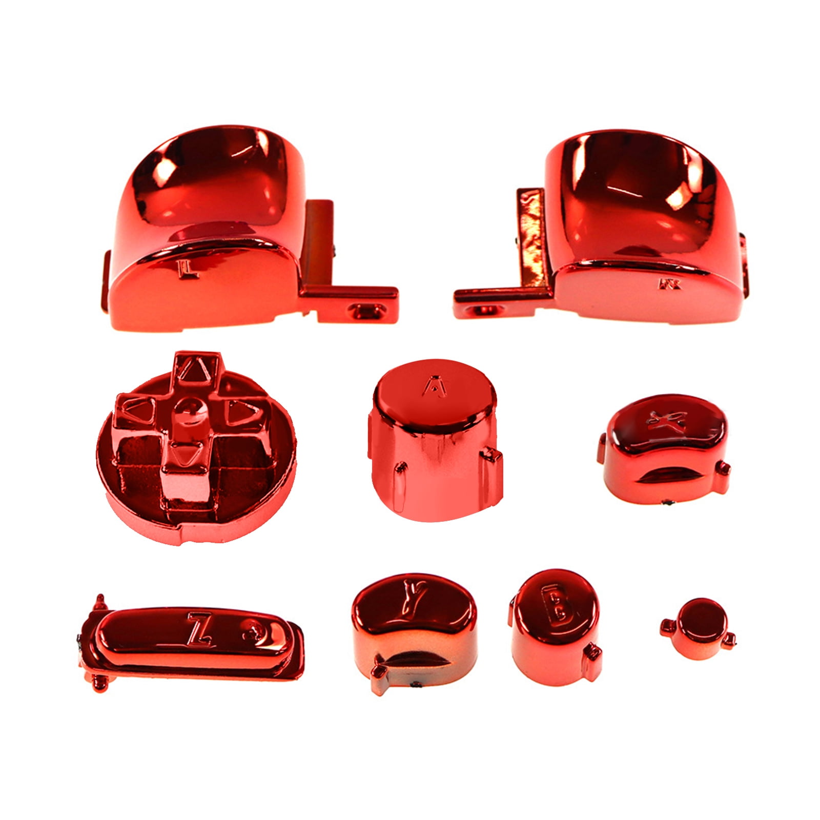JZROCKER For NGC Gamecube Controller Plating Full Set Bumpers Triggers ...