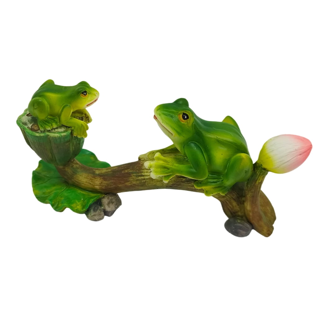JZROCKER Frogs Garden Statue Outdoor Figurine Garden Resin Statues ...