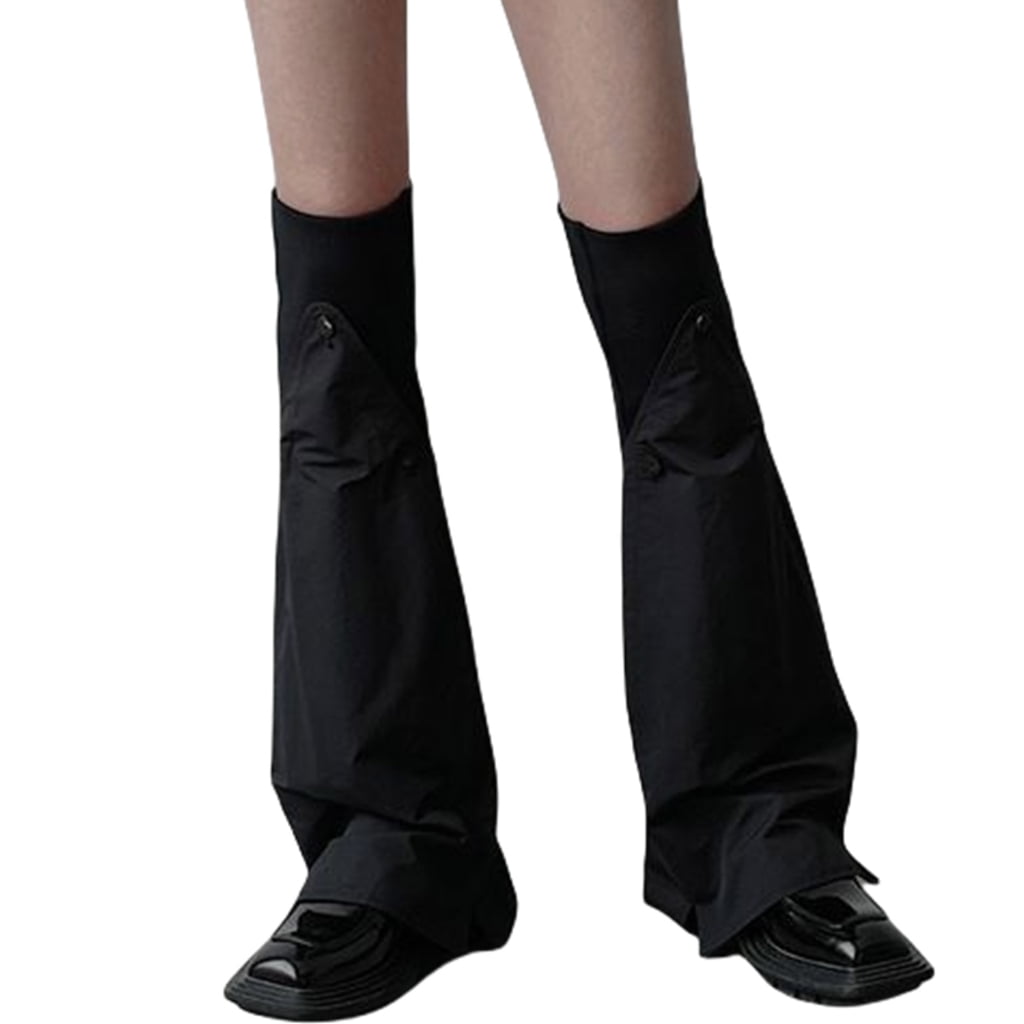 JZROCKER Harajuku Women Over Knee Flared Leg Warmer Punk Color Block ...
