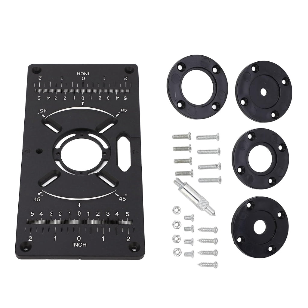 JZROCKER High Strength Aluminum Router Table Insert Plate Smoothly ...