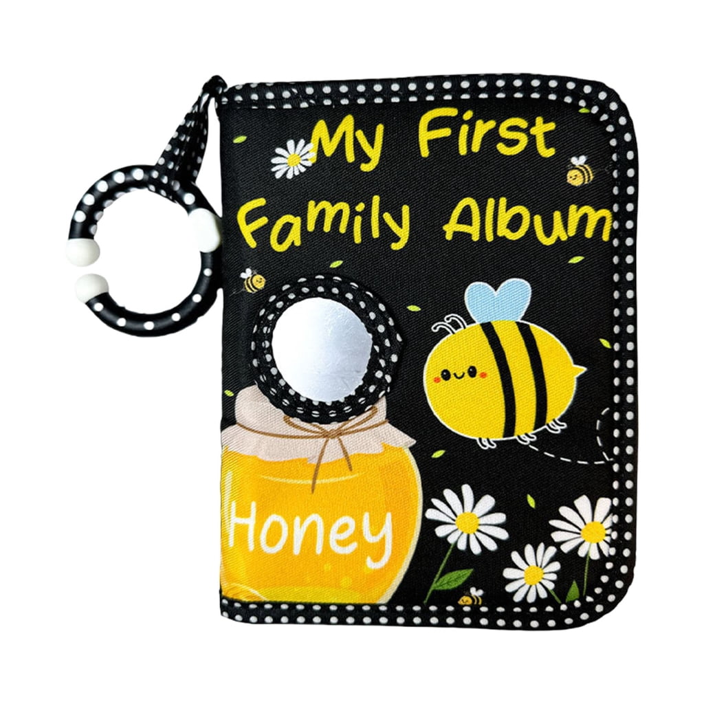 JZROCKER Infant Growth Record Fabric Photo Album with Bees Theme Covers ...