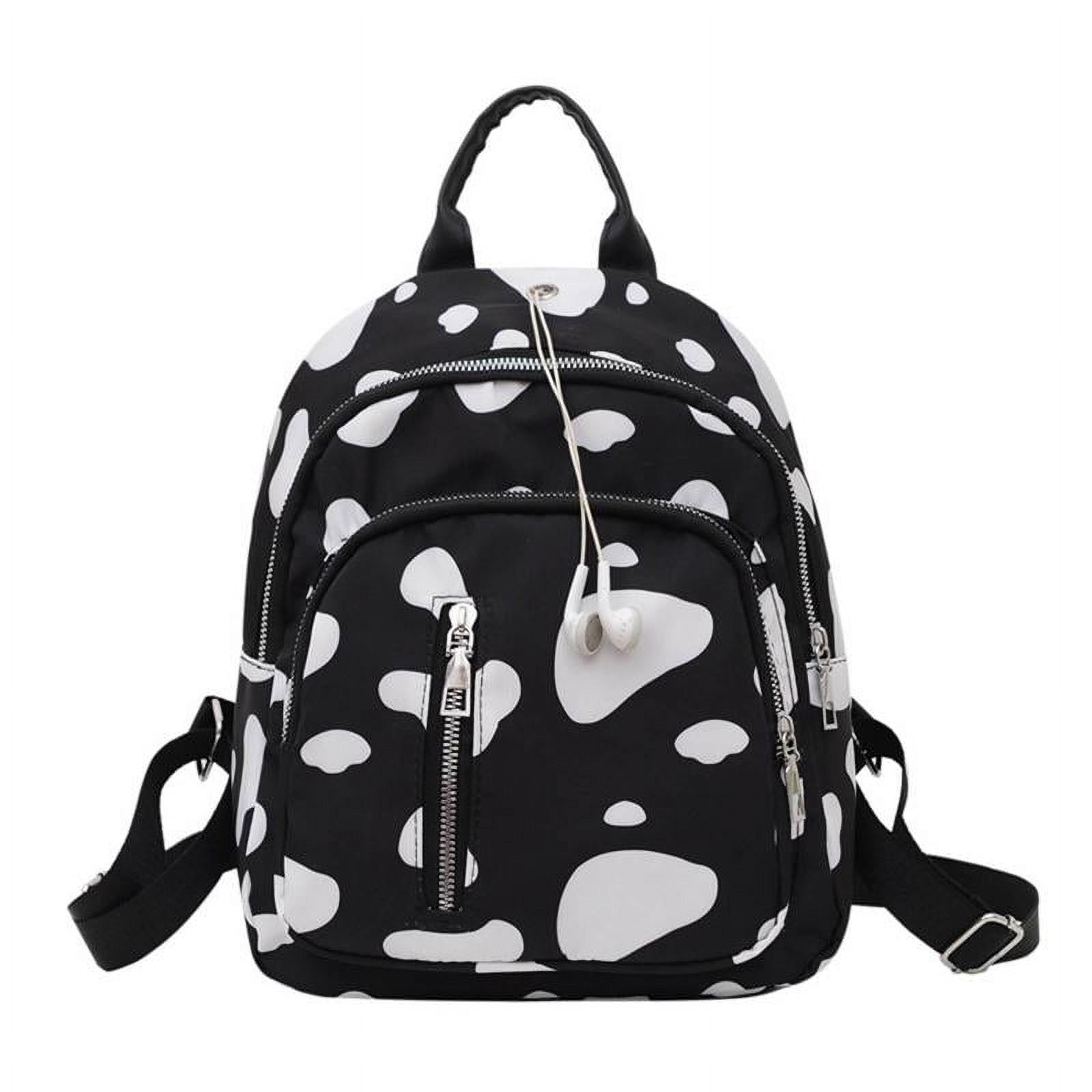 JZROCKER Kawaii Cow Print Small Backpack Nylon Casual Rucksack for ...