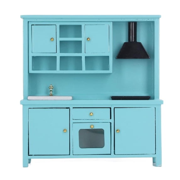 JZROCKER Kitchen Cabinet Cupboards Miniature Furniture Model Dolls ...