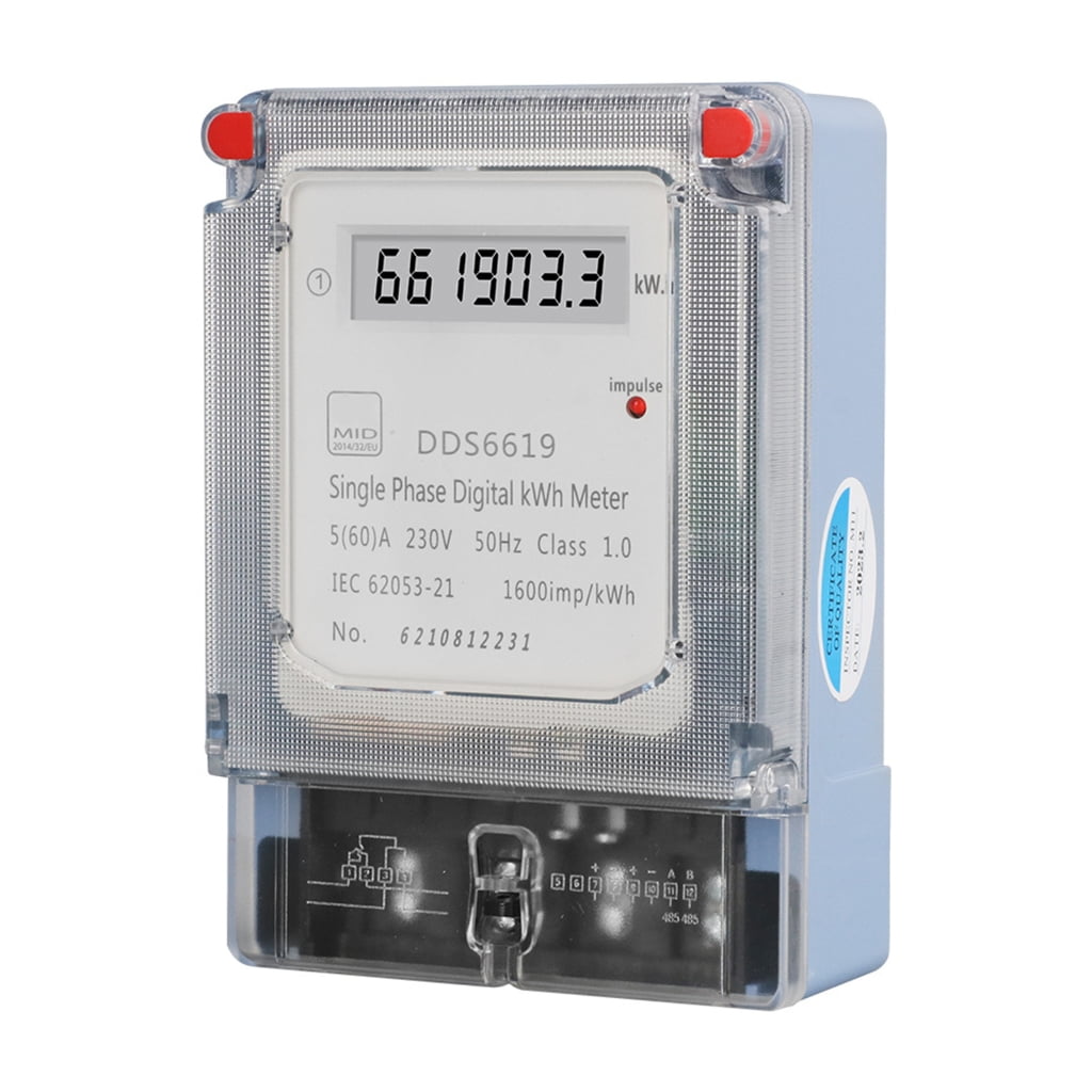 JZROCKER LCD Household Electric Meter Wall Mounted Digital kWh Meter ...