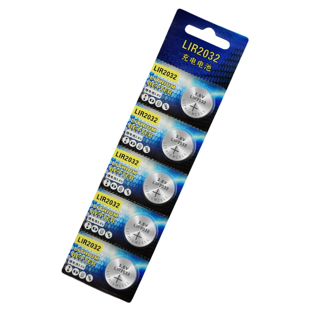 JZROCKER LIR2032 3.6V Rechargeable Button Batteries LIR2032 Batteries ...