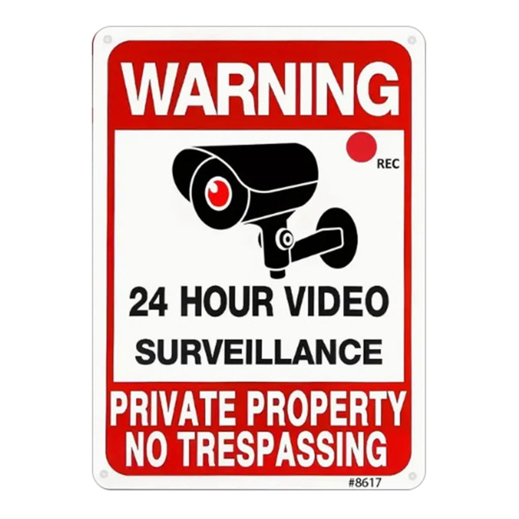 JZROCKER Mall Garage Security Sticker Car Trunk Warning Sticker ...