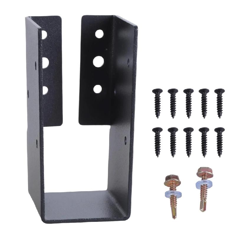 JZROCKER Metal Adjustable Deck Post Anchors Brackets for Enthusiasts ...