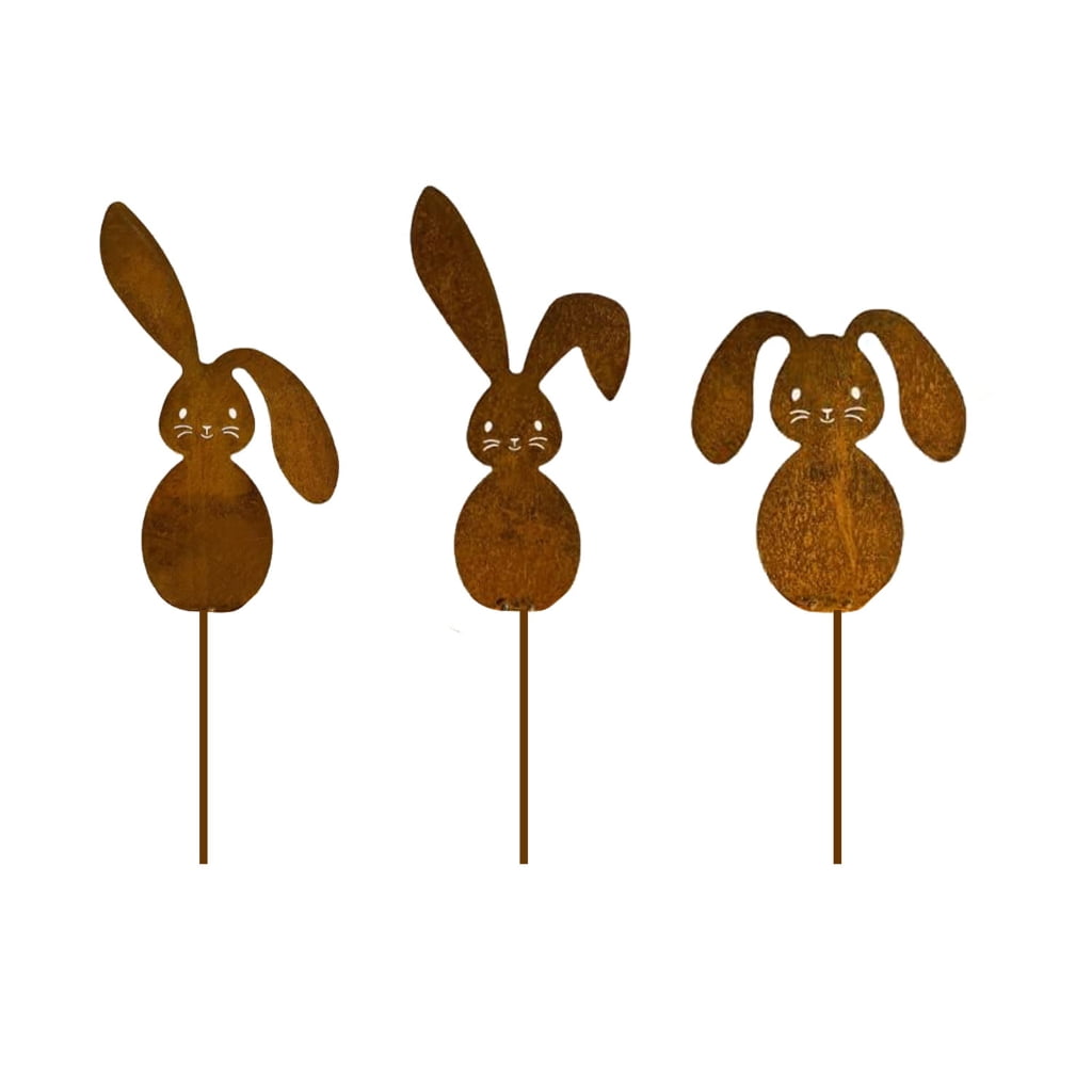 JZROCKER Metal Rusted Garden Stake Yard Sign Outdoor Decorations ...