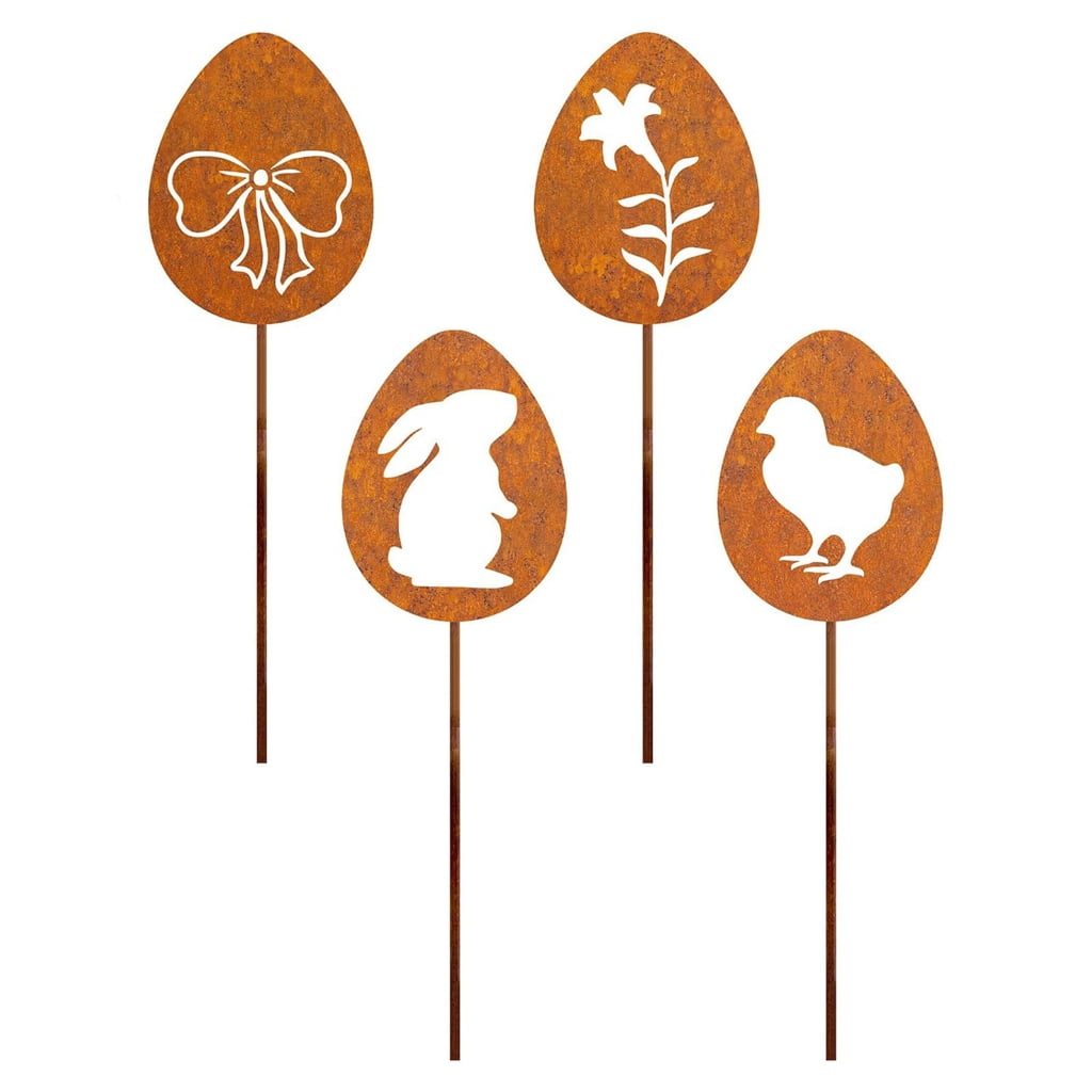 JZROCKER Metal Rusted Garden Stake Yard Sign Outdoor Decorations ...