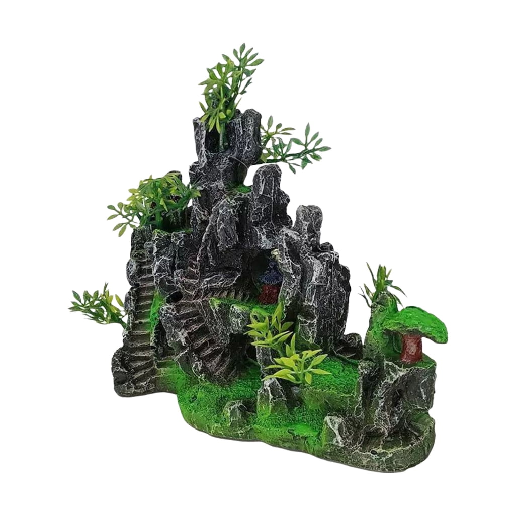 JZROCKER Mountain Rockery Ornaments Resin Statue Rockery Natural ...