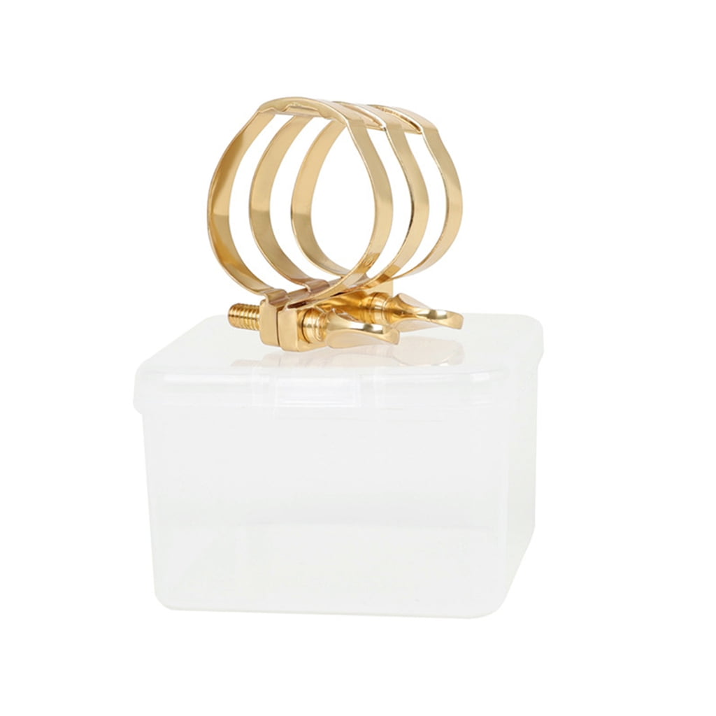 JZROCKER Mouthpiece Snap Rings Saxophone Metal Ligature Clip Alto ...