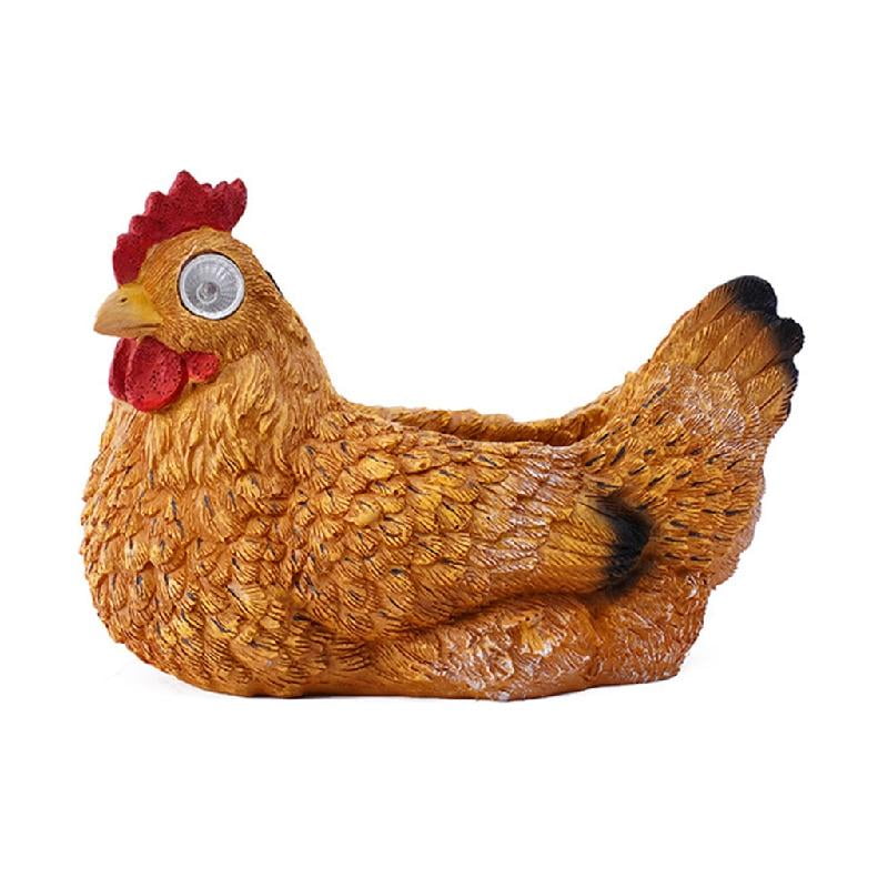 JZROCKER Outdoor Solar Hen Light Backyard Ornaments Lamp Garden ...