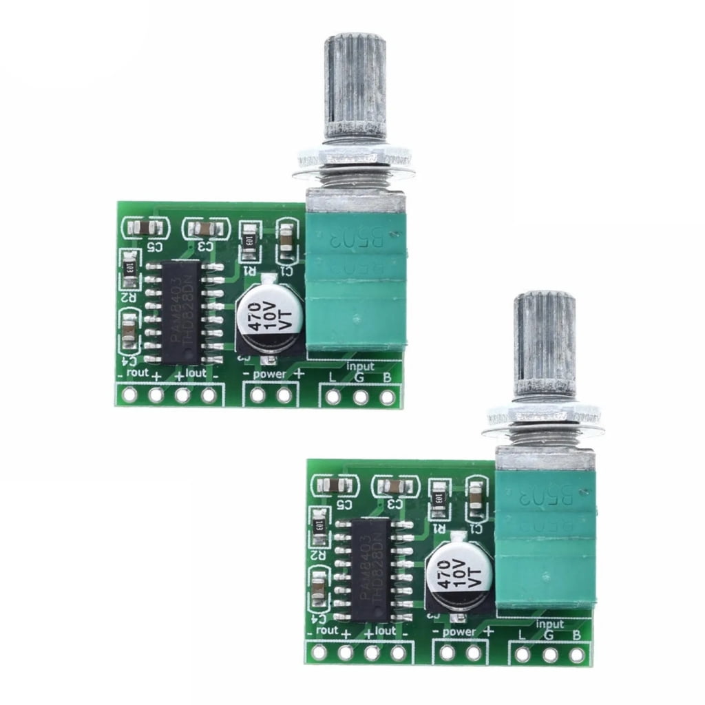 JZROCKER Pack Of 2 PAM8403 DC5V Double Channel Power Amplifier Board ...
