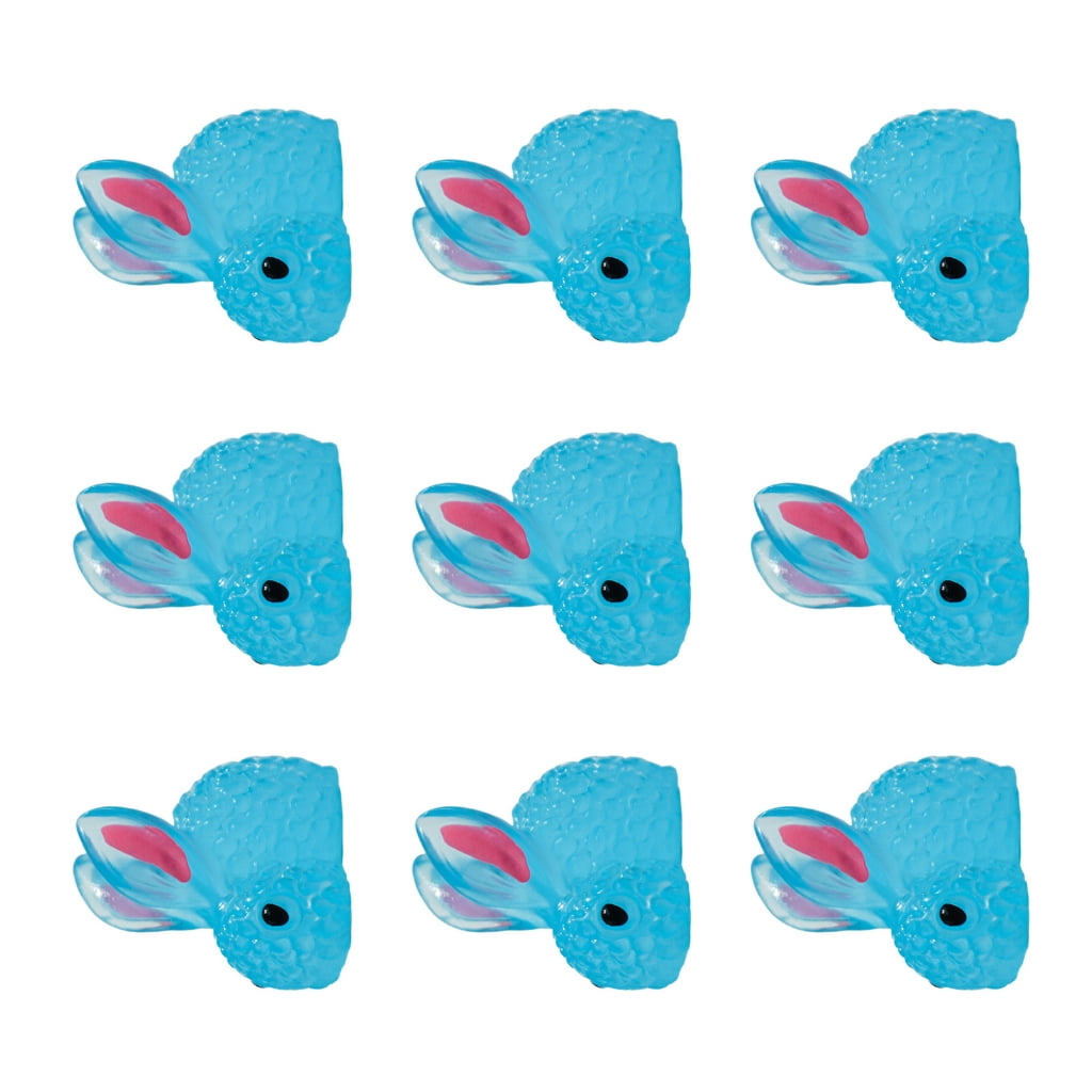 JZROCKER Pack of 100 Tiny Rabbits Glow in the Dark Bunnies Figurines ...
