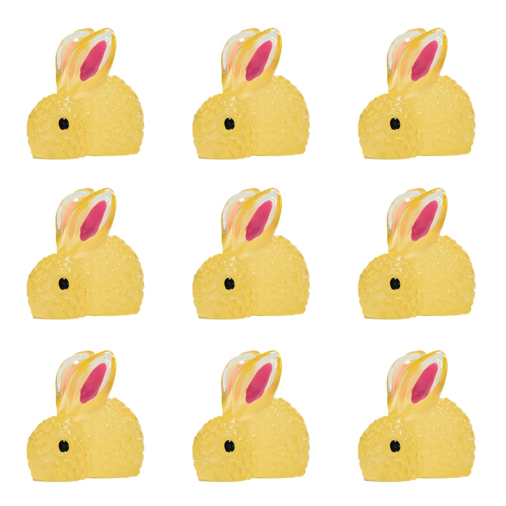 JZROCKER Pack of 500 Tiny Rabbits Glow in the Dark Bunnies Figurines ...