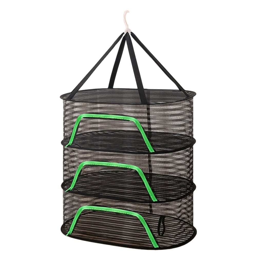 JZROCKER Practical Foldable Mesh Drying Rack Vegetable Dryer Indoor ...