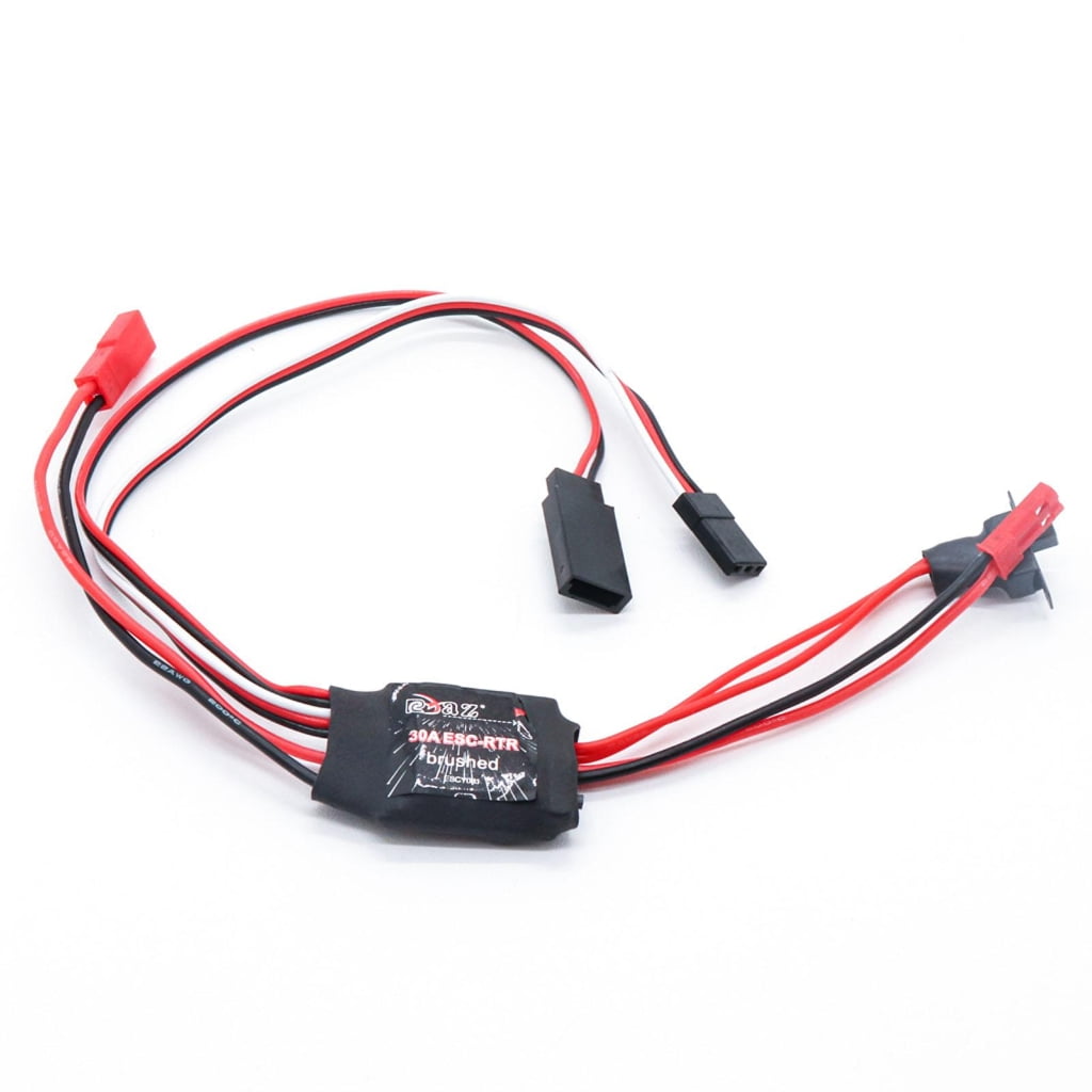 JZROCKER RC ESC 30A Brush Motor Speed Controller Forward Reverse Brake ...