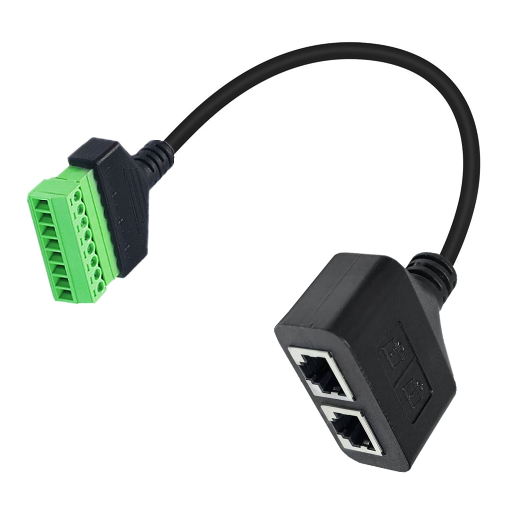 JZROCKER RJ45 Cat6 8P8C Female to 8Pins Screw Adapter for Cat5/6/7 ...