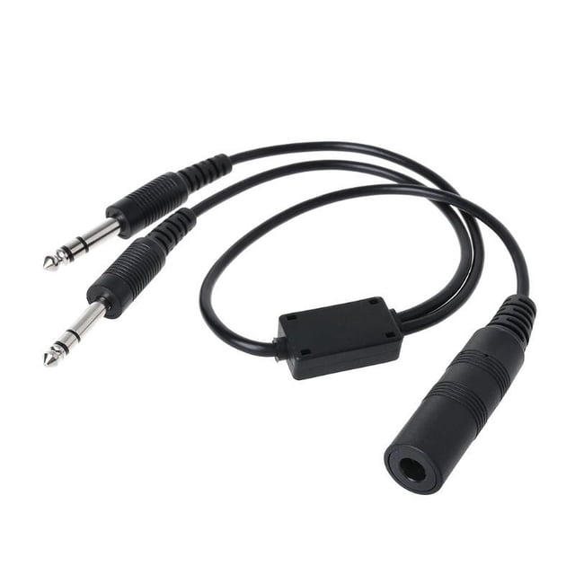 JZROCKER Replacement Helicopter to General Aviation Headset Adapter ...