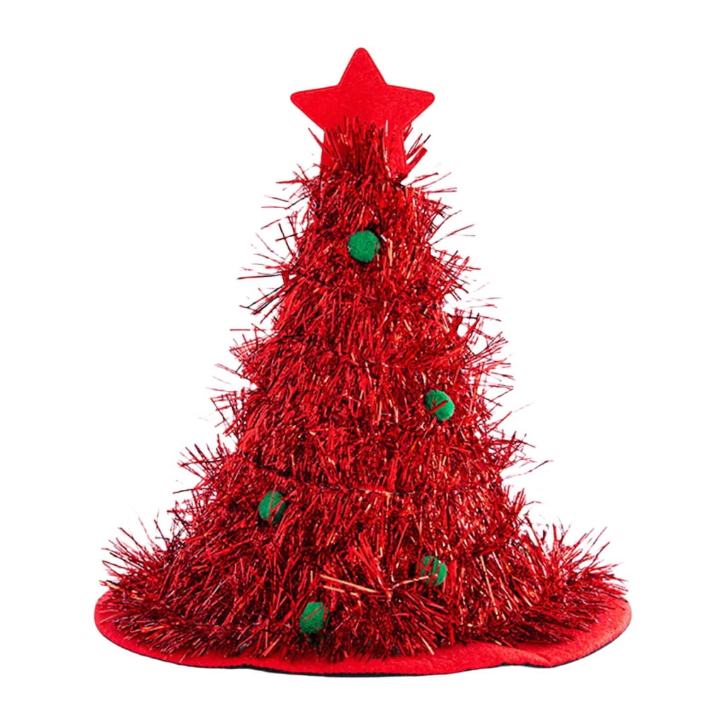 JZROCKER Sequined Christmas Tree Hat Stage Props Hat Santa Caps Costume ...