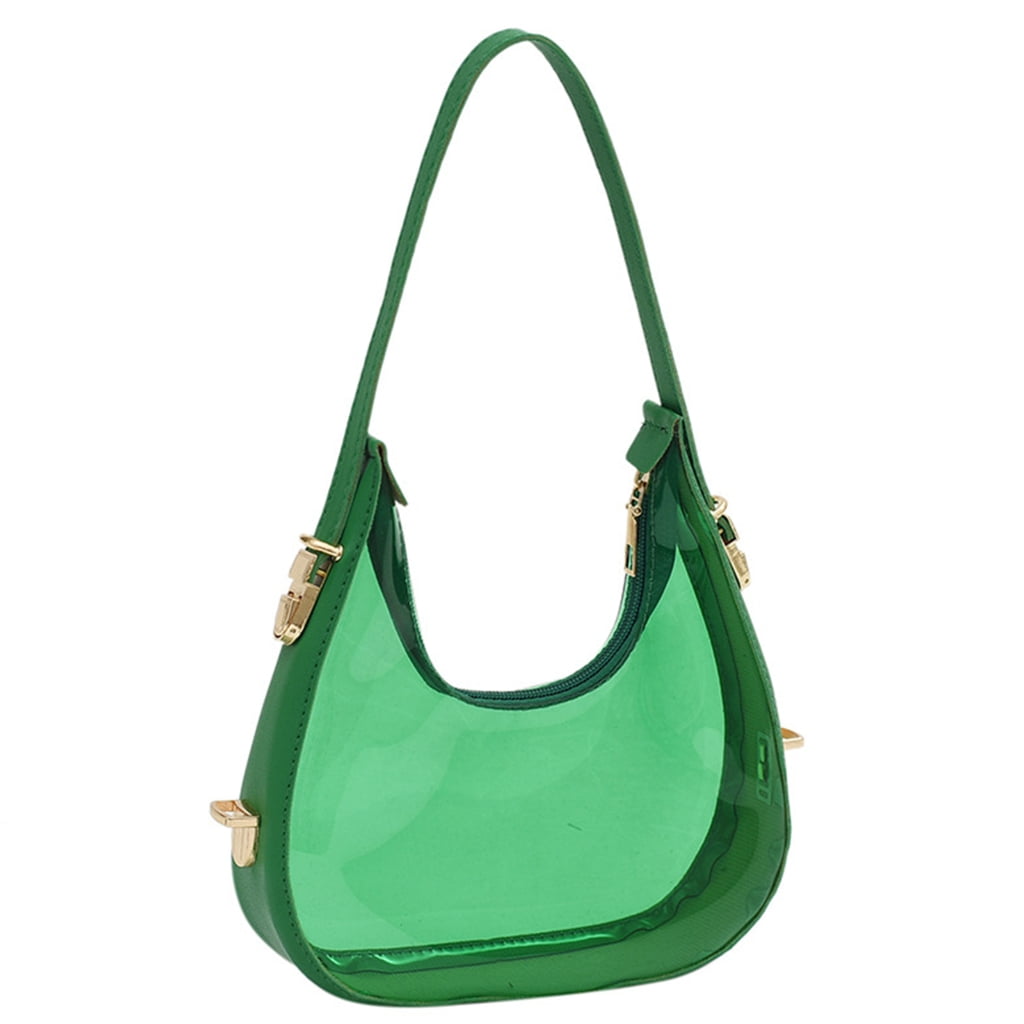 JZROCKER Shoulder Bags for Women Armpit Bag Transparent Clear Jelly ...