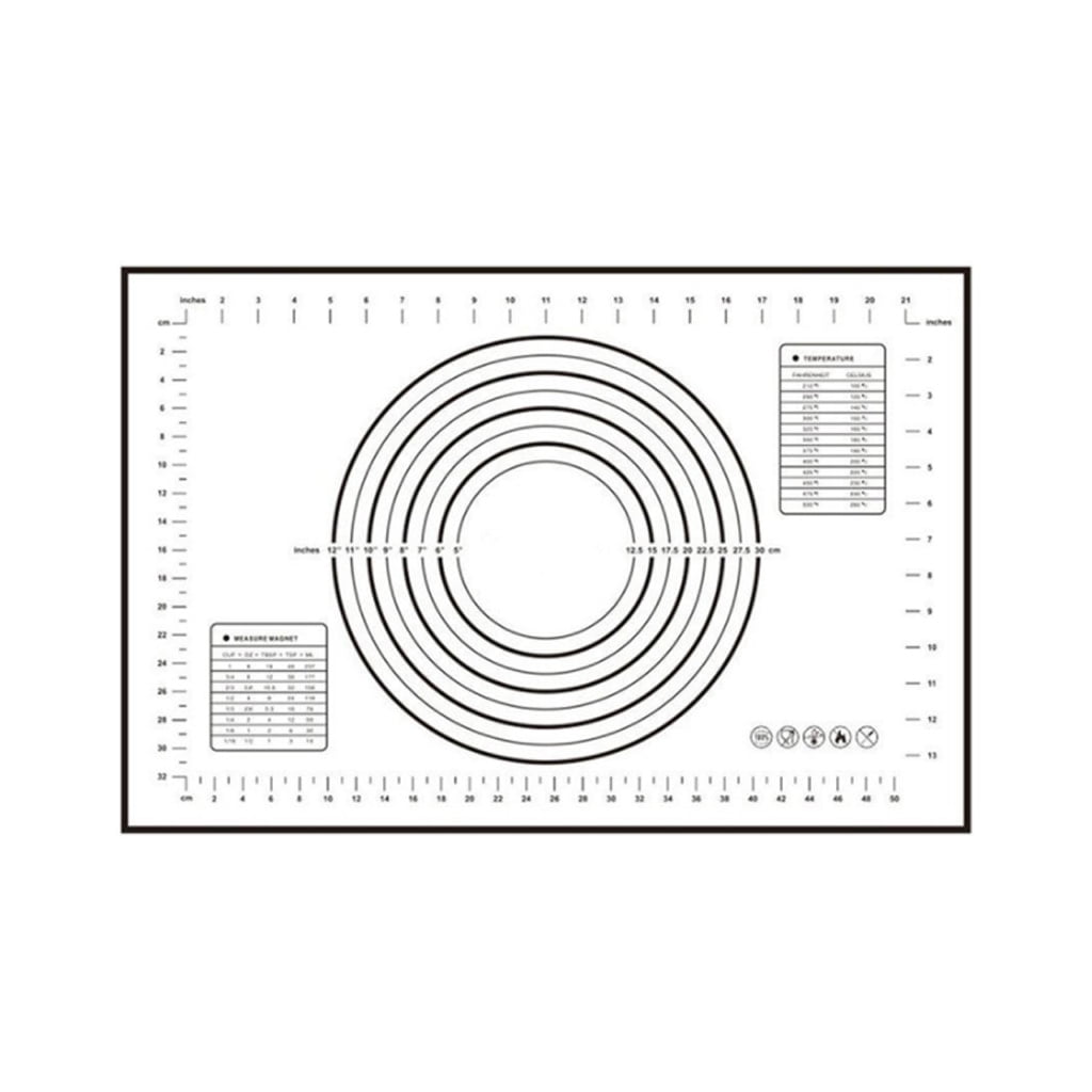 JZROCKER Silicone Pastry Baking Large Fondant Dough Mats Counter ...