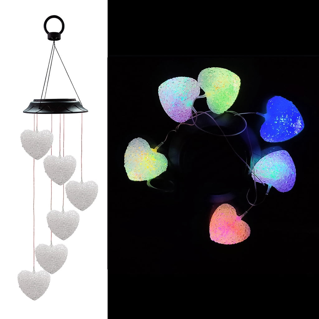 JZROCKER Solar Luminous Garden Decoration Wind Chimes for Outside ...