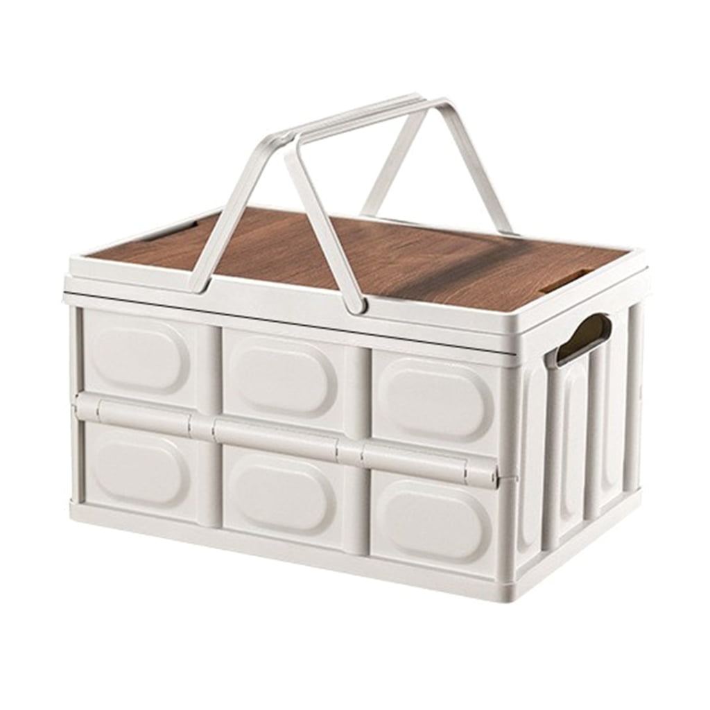 JZROCKER Space Saving Storage Crate Foldable with Handle Multipurpose ...