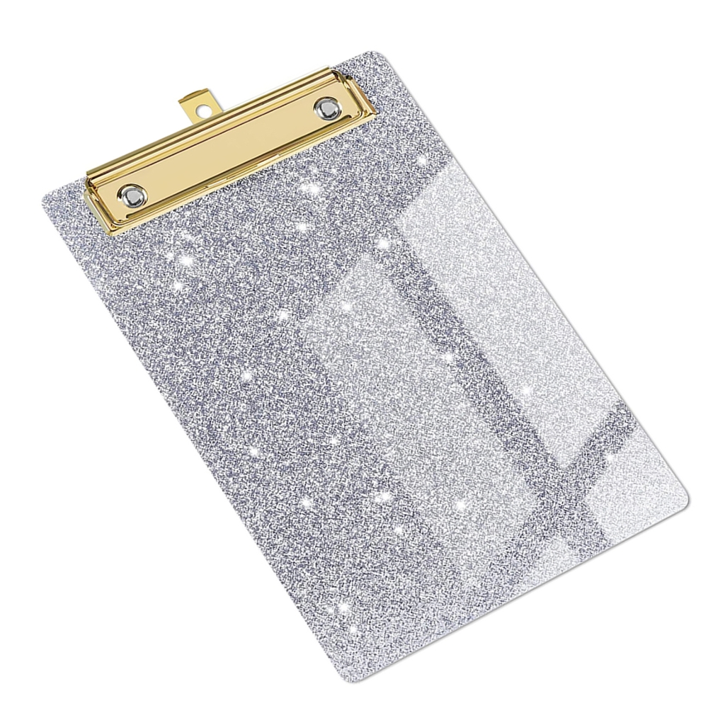 JZROCKER Sparkling Glitter Clipboard with Low Metal Clip and Hanging ...