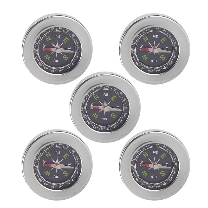 JZROCKER Stainless Pocket Compasses, Round Mini Compasses Accurate ...