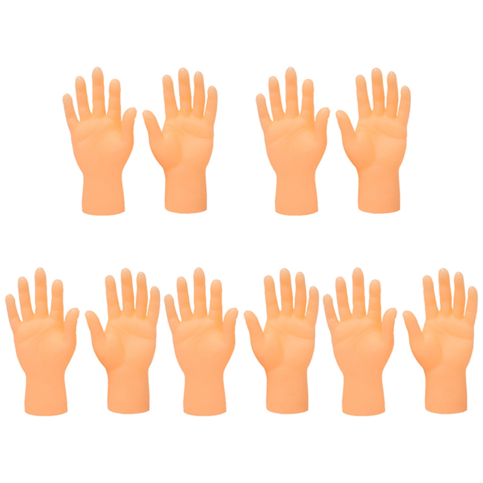 JZROCKER Tiny Hand Finger Puppets PVC Hand Puppet Toy Family Gathering ...