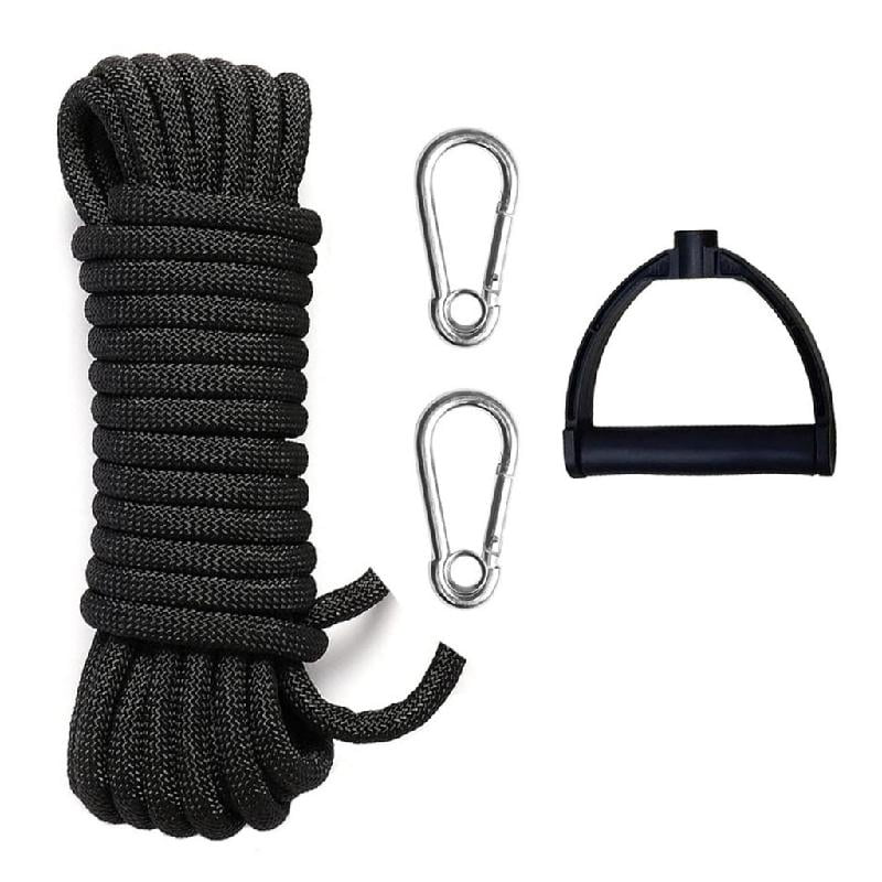 JZROCKER Tow Rope Sled Cart Pull Rope with Handle & Stainless Steels ...