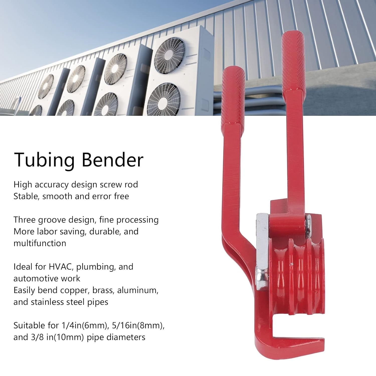 JZSCQC Durable Versatile Multi-Purpose Carbon Steel HVAC Tubing Bender ...