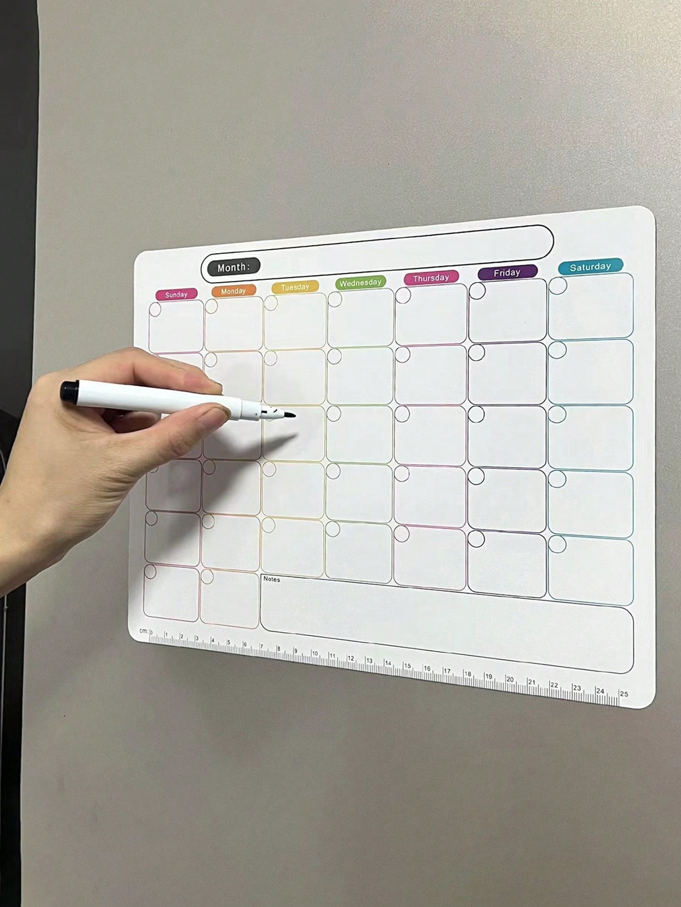 JZSFWL 1pc Refrigerator Calendar & Note Taking Pad With Erasable Weekly ...