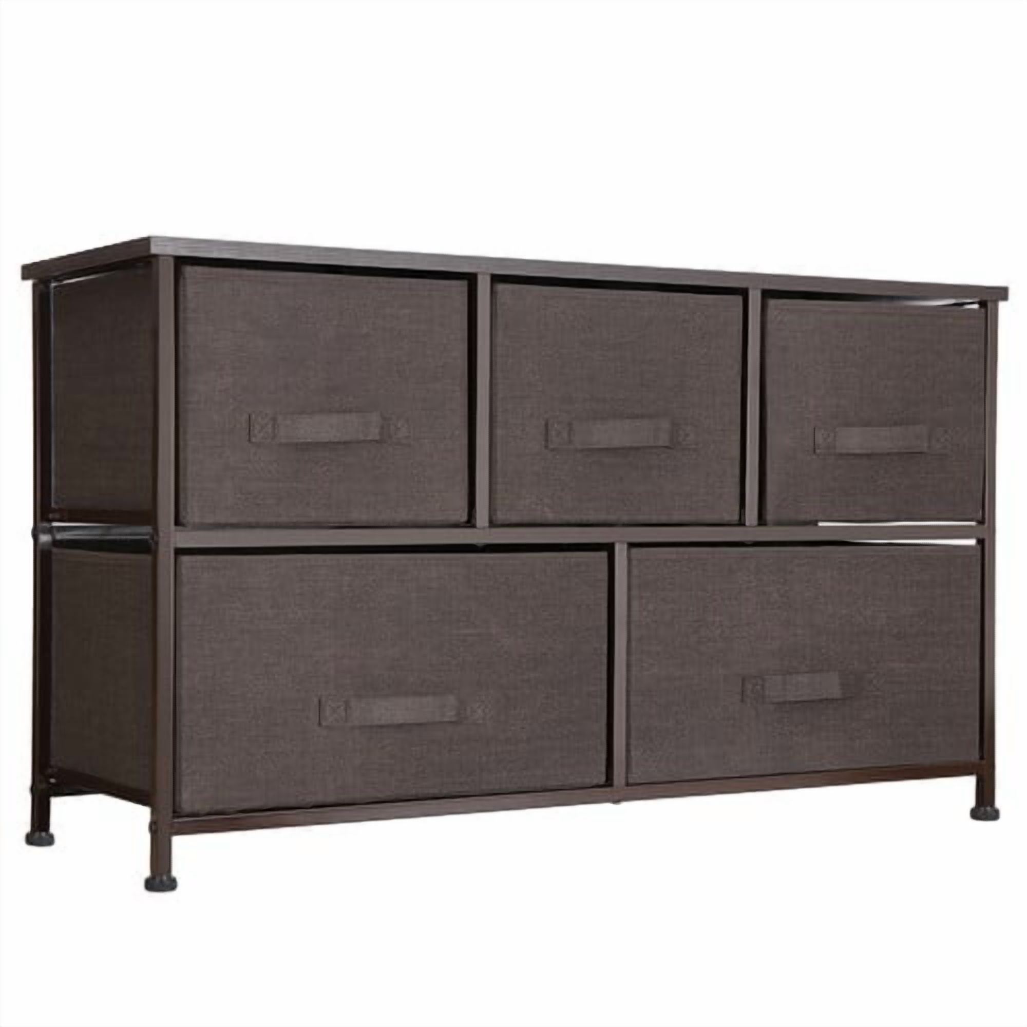JZWJY Extra Wide Dresser with Drawers, Fabric Storage Tower Organizer ...