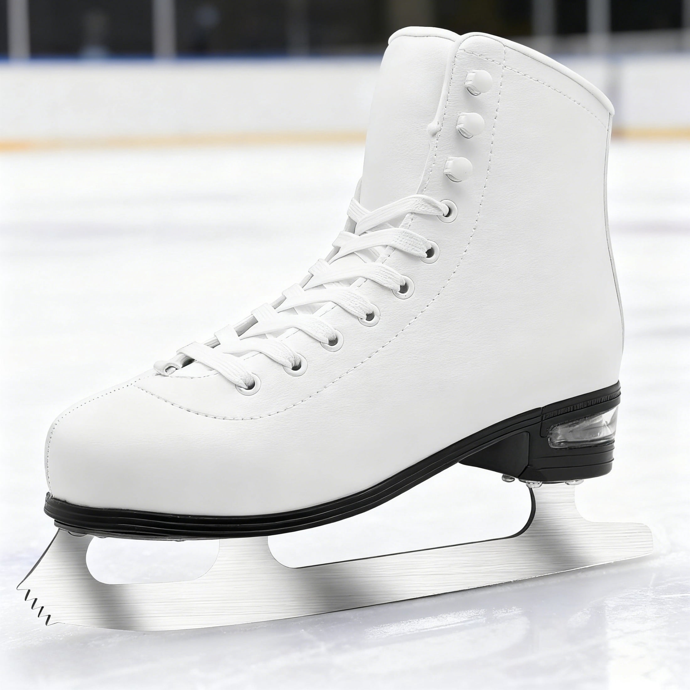 JZY Air Cushion Ice Skates with Premium Leather Comfort & Support for ...