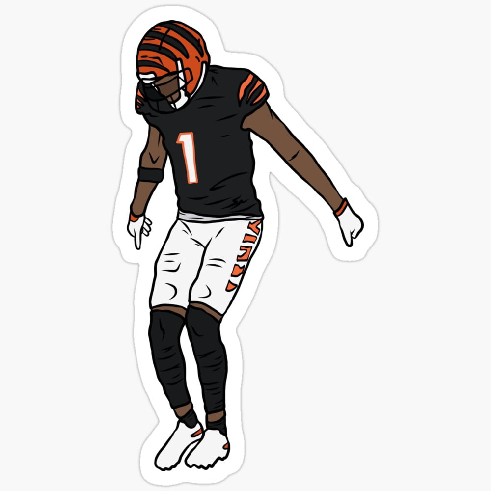 Ja'Marr Chase Celebration Sticker Phone Decal Water Bottle Stickers Car ...