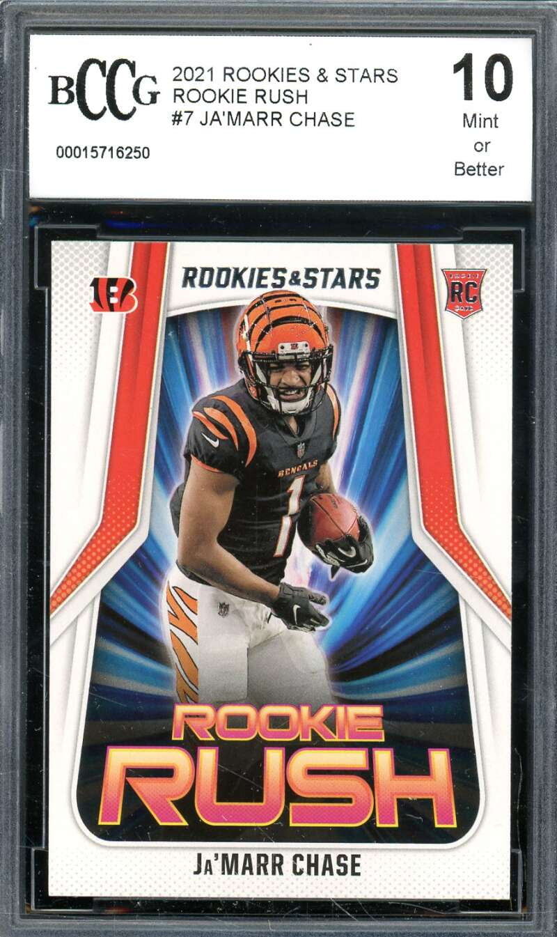 Ja'Marr Chase Rookie Card 2021 Rookies & Stars #7 BGS BCCG 10 - Walmart.com