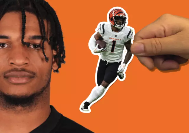 Ja'Marr Chase Sticker Cincinnati Football Team For Car Truck Window Jc2 ...