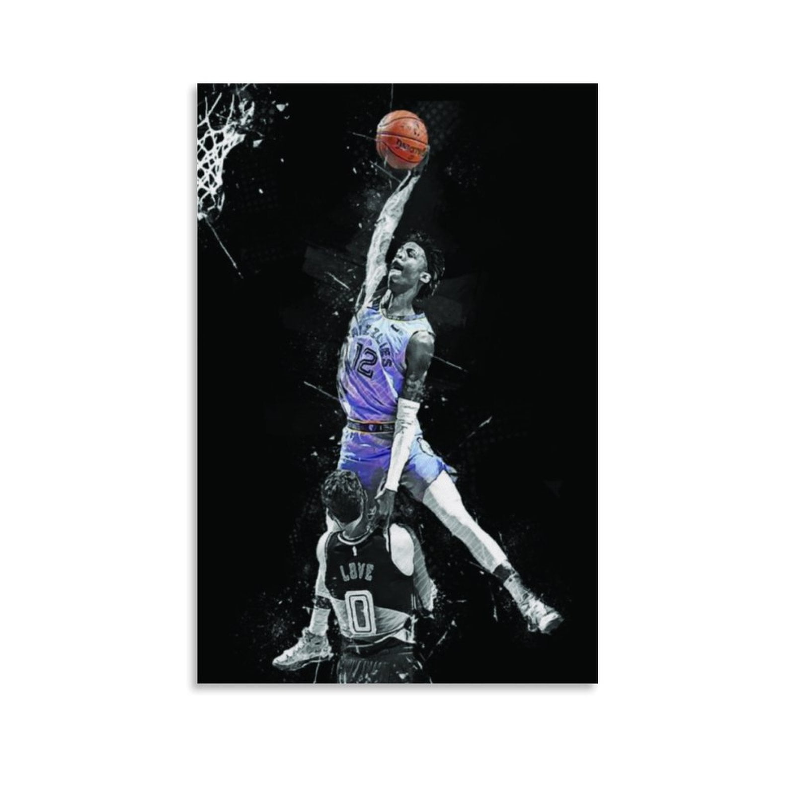 Ja Morant (2) Painting Vintage Poster Picture Print Wall Art Poster ...