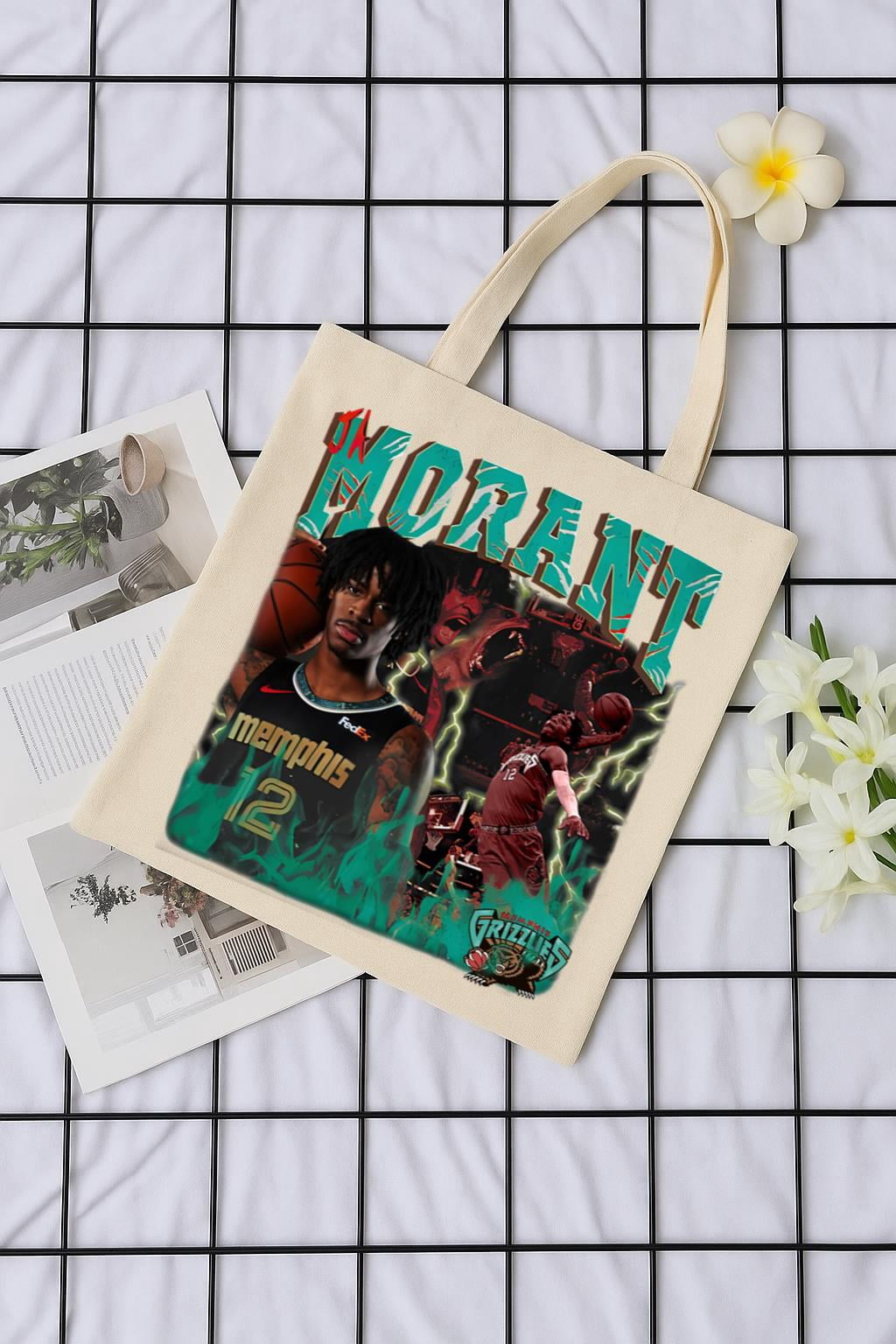 Ja Morant Bag Vintage Ja Morant Graphic Jersey Bootleg 90s Style Overd ...