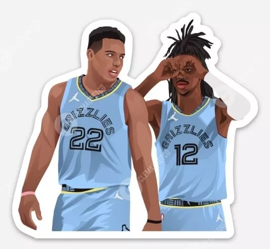 Ja Morant Desmond Bane Sticker - Memphis Grizzlies Goggles Phone Decal ...