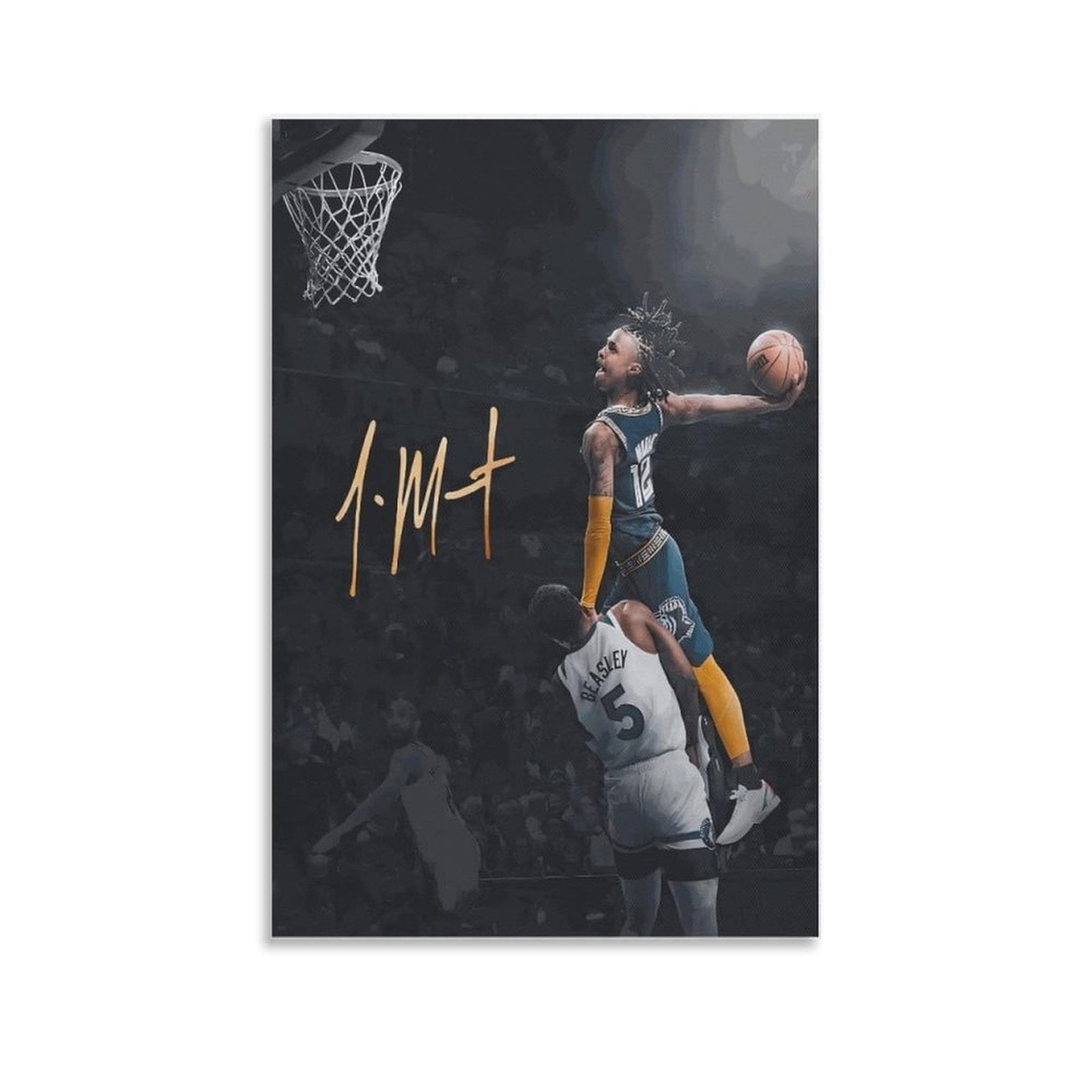 Ja Morant Poster Picture Print Wall Art Poster Painting Canvas Posters ...